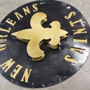 Saints Metal Sign | Who Dat Sign | New Orleans Metal Sign | Saints Fan ...