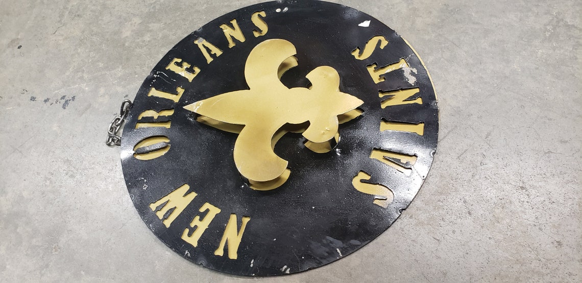 Saints Metal Sign | Who Dat Sign | New Orleans Metal Sign | Saints Fan ...