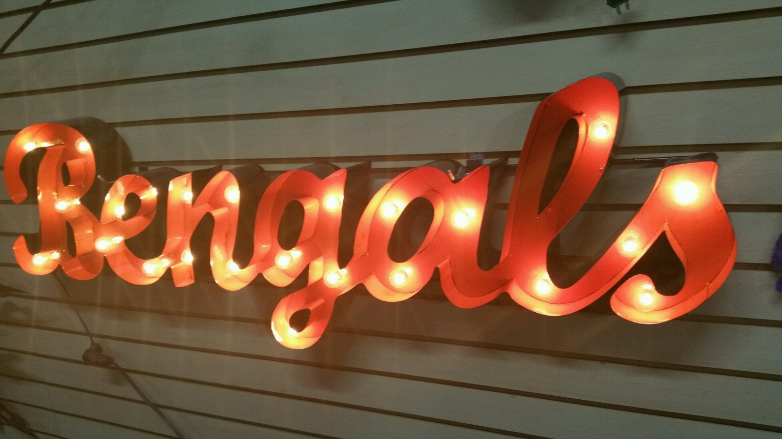 Bengals Sign | Cincinnati Bengals Metal Sign | Lighted Bengals Sign ...