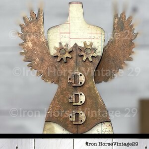 Steampunk - Mannequin - Dress Form - Vintage - Gears - Metals - Rust ...