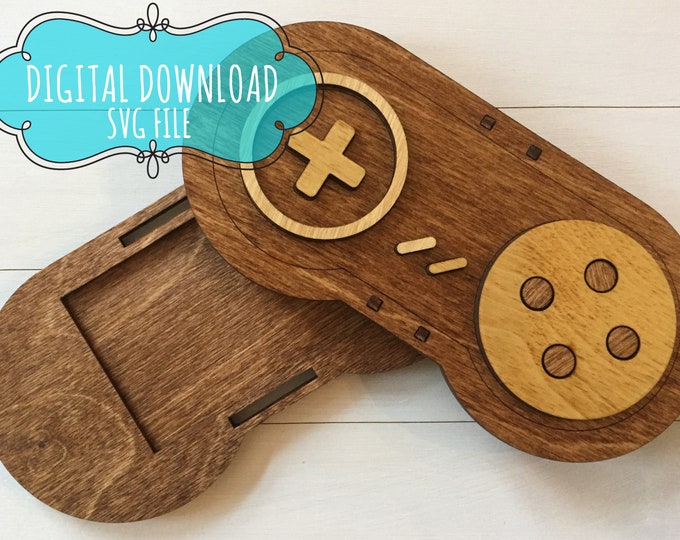 Game Controller Gift Card Box SVG Digital File Unlimited | Etsy