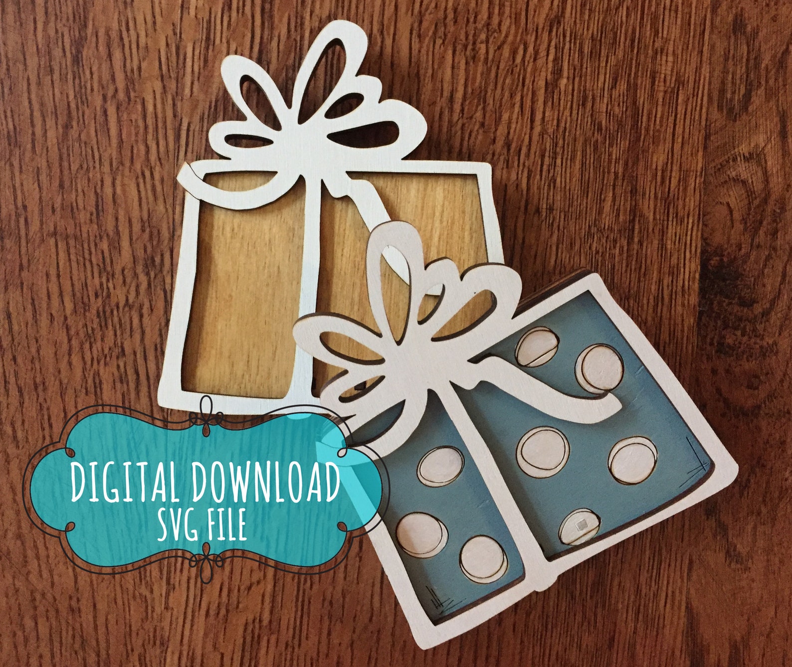 Celebration Gift Card Box SVG Digital File Unlimited | Etsy