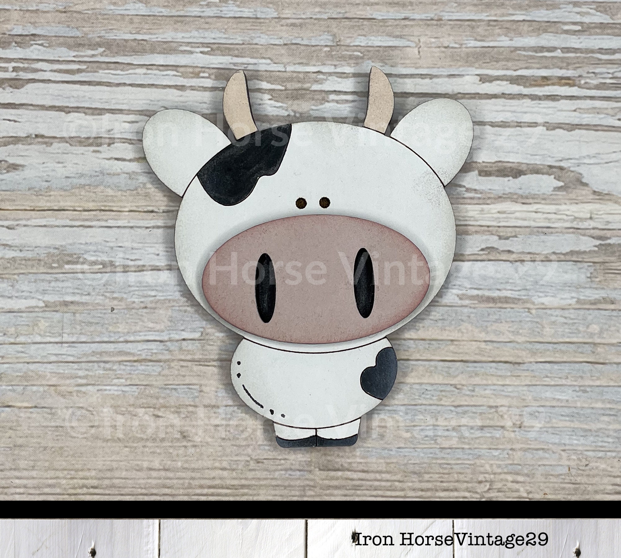 Farm Animal Magnet Collection: Cow, Pig, Horse, Duck (digital Download ...