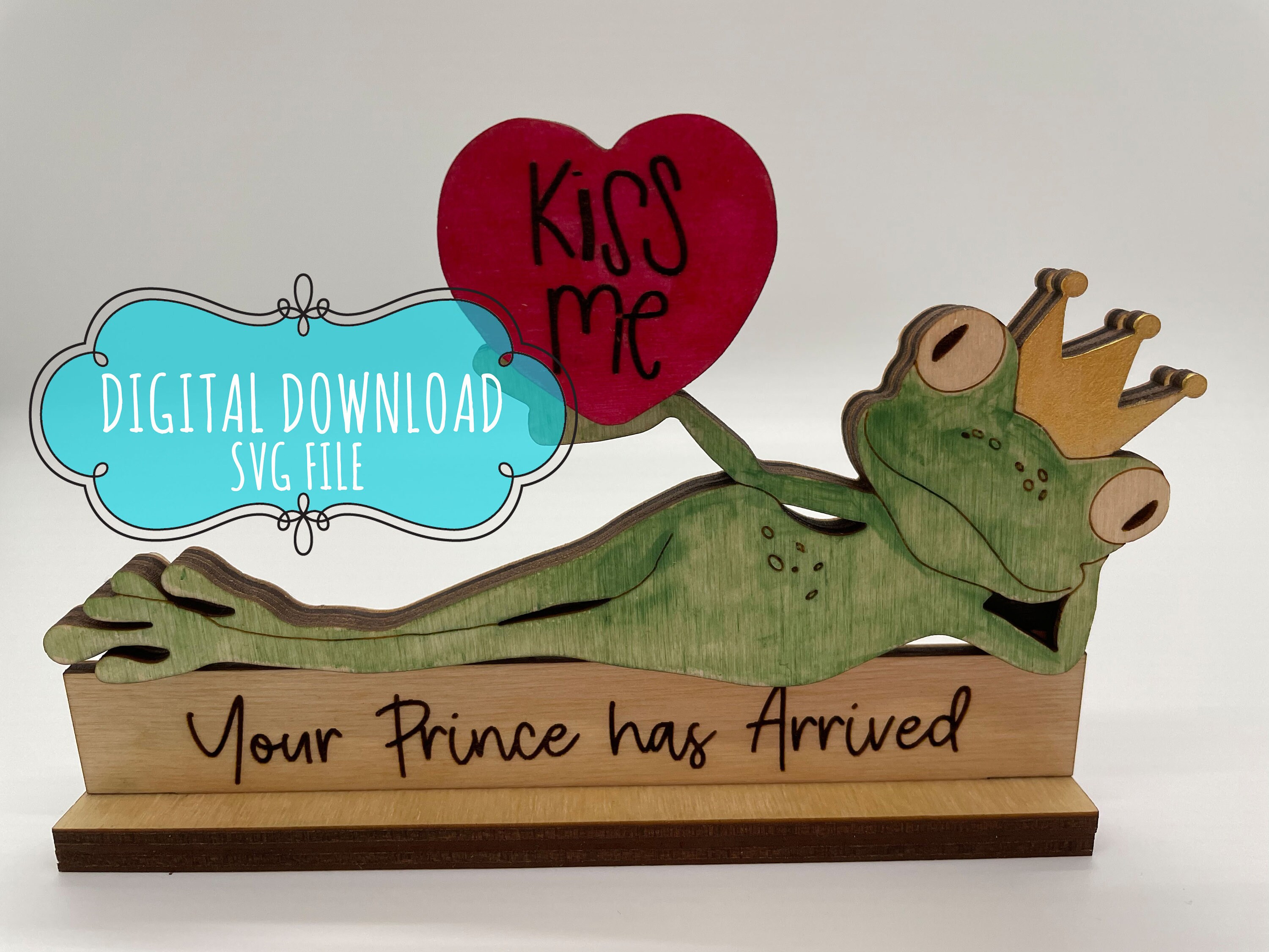 Prince Charming Frog Kiss Valentines Day Sarcasm SVG - Etsy
