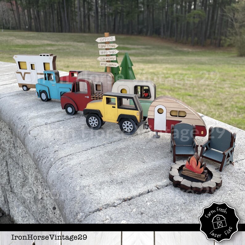Miniature Campground Snack Shack & Ice Machine SVG (digital Download ...
