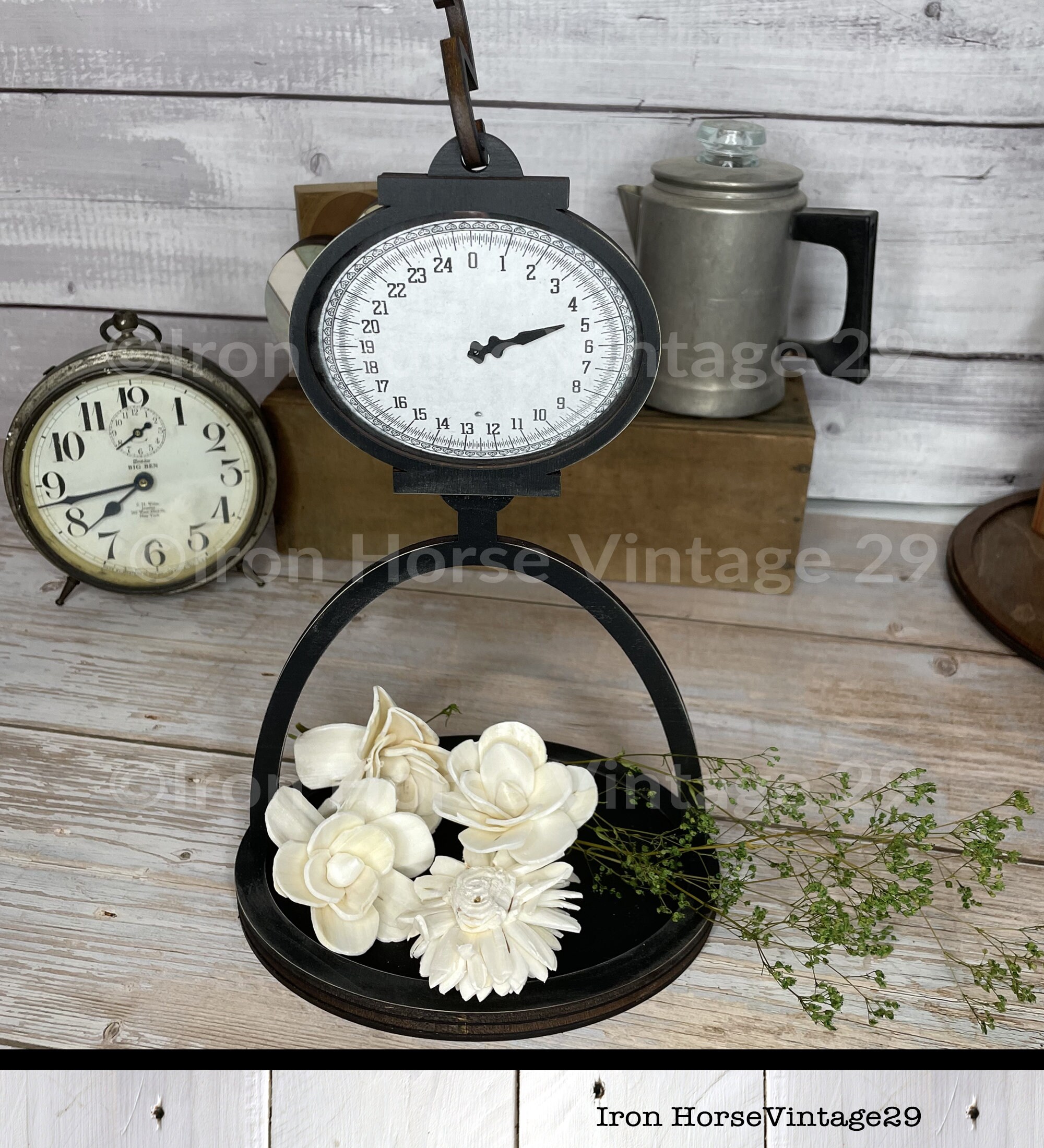 Farmhouse Hanging Scale Faux Vintage Home Decor - Etsy