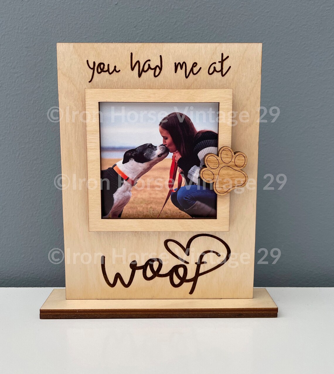 Frame – Woof – Dog - Valentine’s Day – Paw Print - SVG - Digital ...