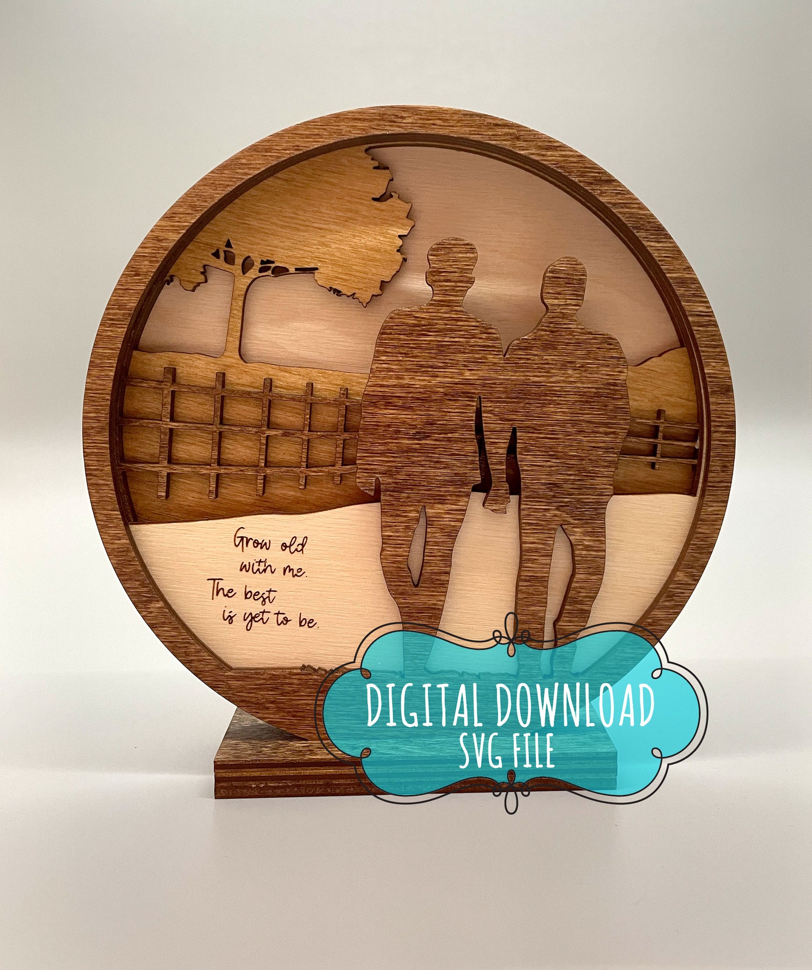 Walking Couple – Love - Inclusion - Layered Sign - SVG - Digital ...