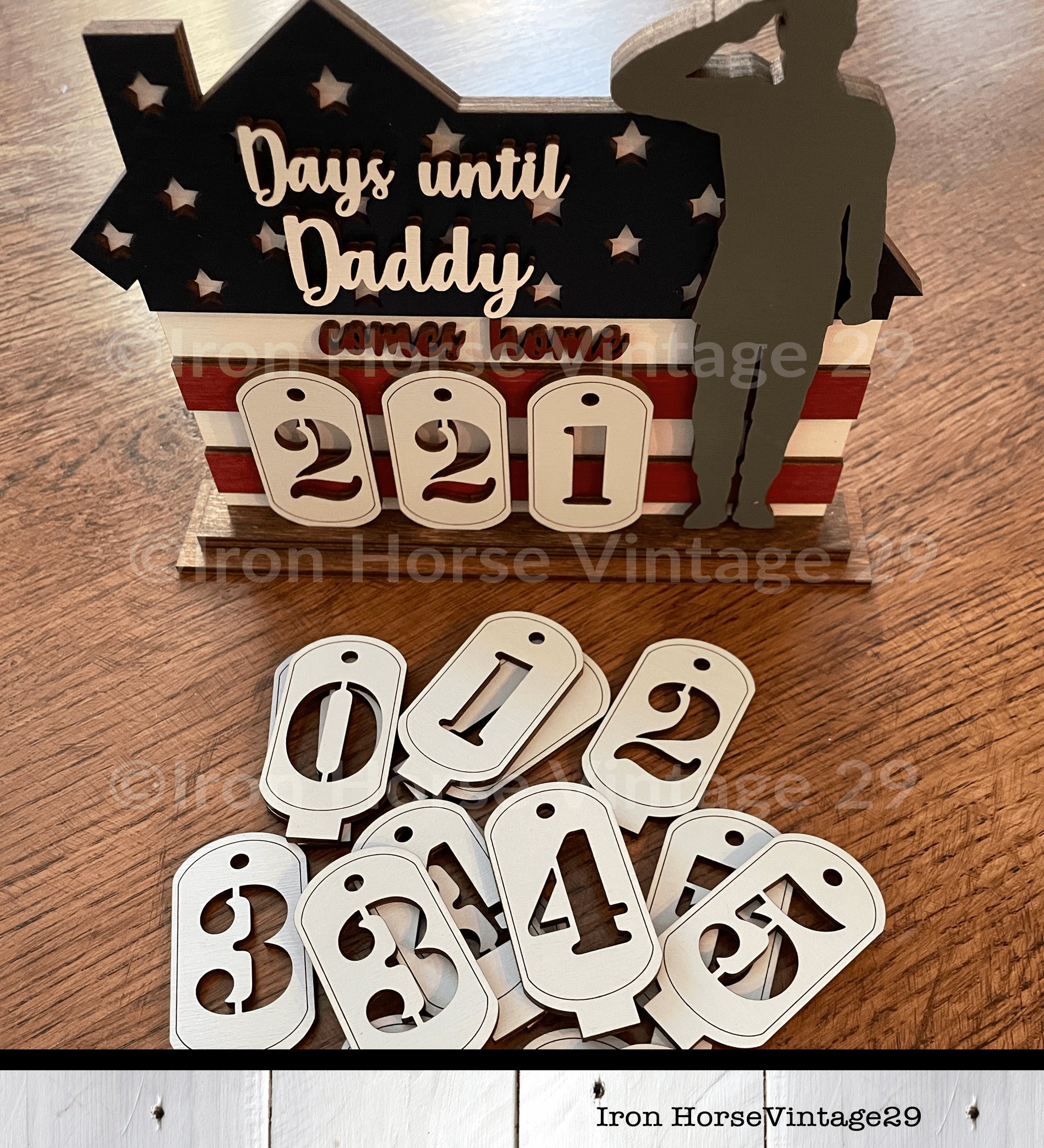 Military Deployment Countdown Calendar Army Navy Air - Etsy