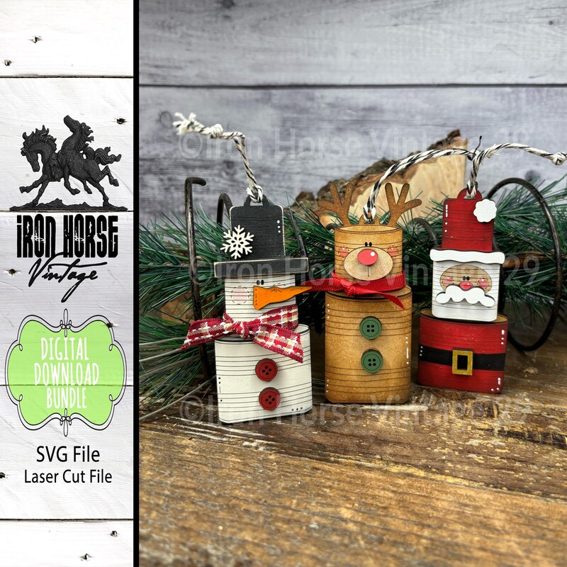 Christmas Rusty Can - Etsy