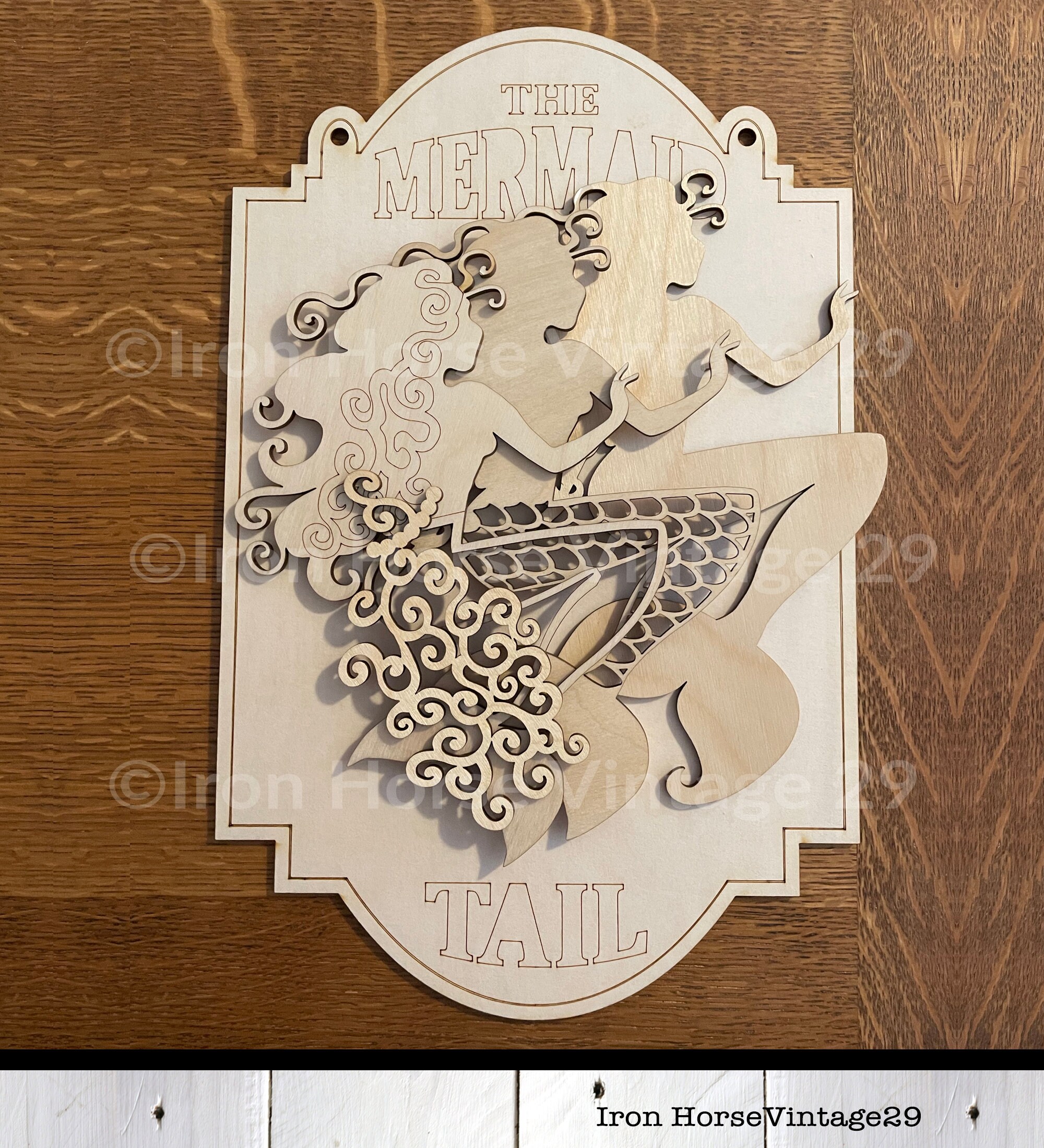 Mermaid Hanging Sign Nautical Tavern Coastal Ocean - Etsy