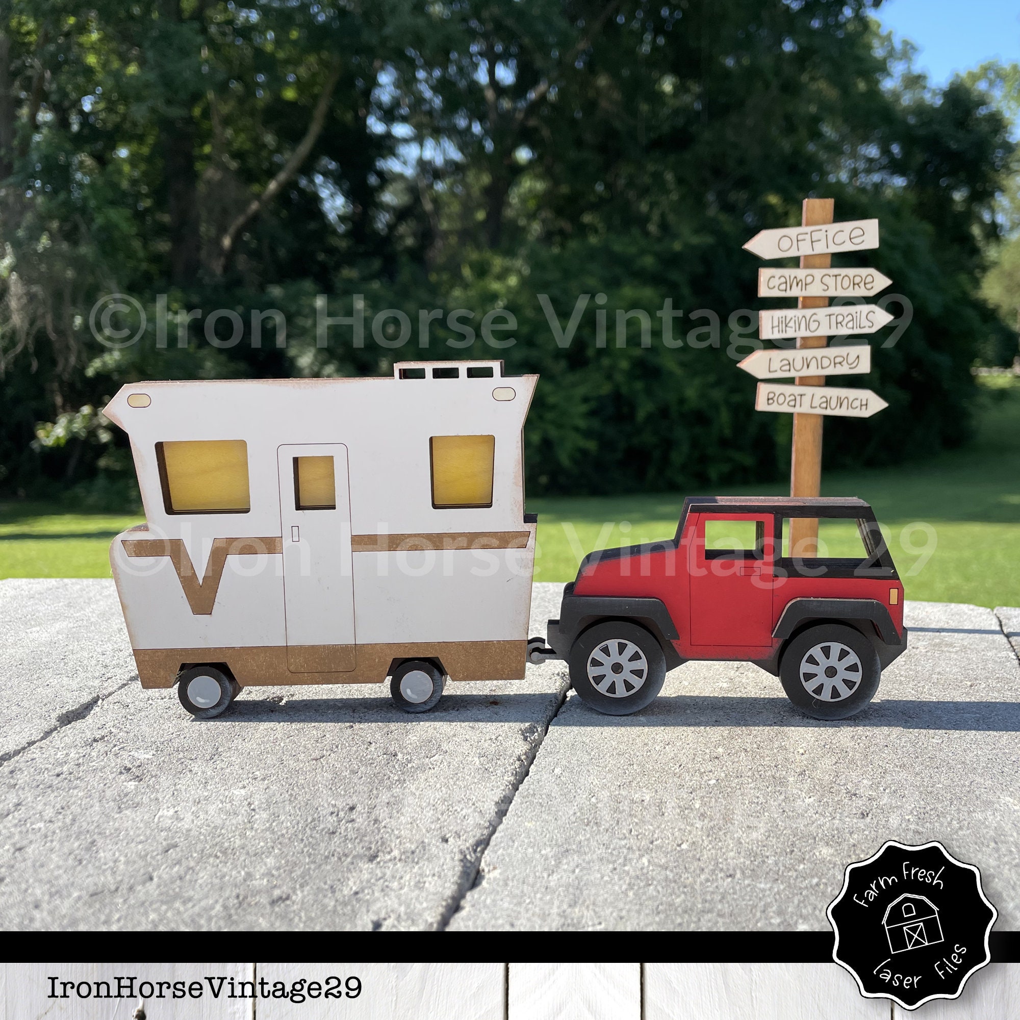 Miniature Campground SVG Bundle: Interchangeable Camping Collection ...