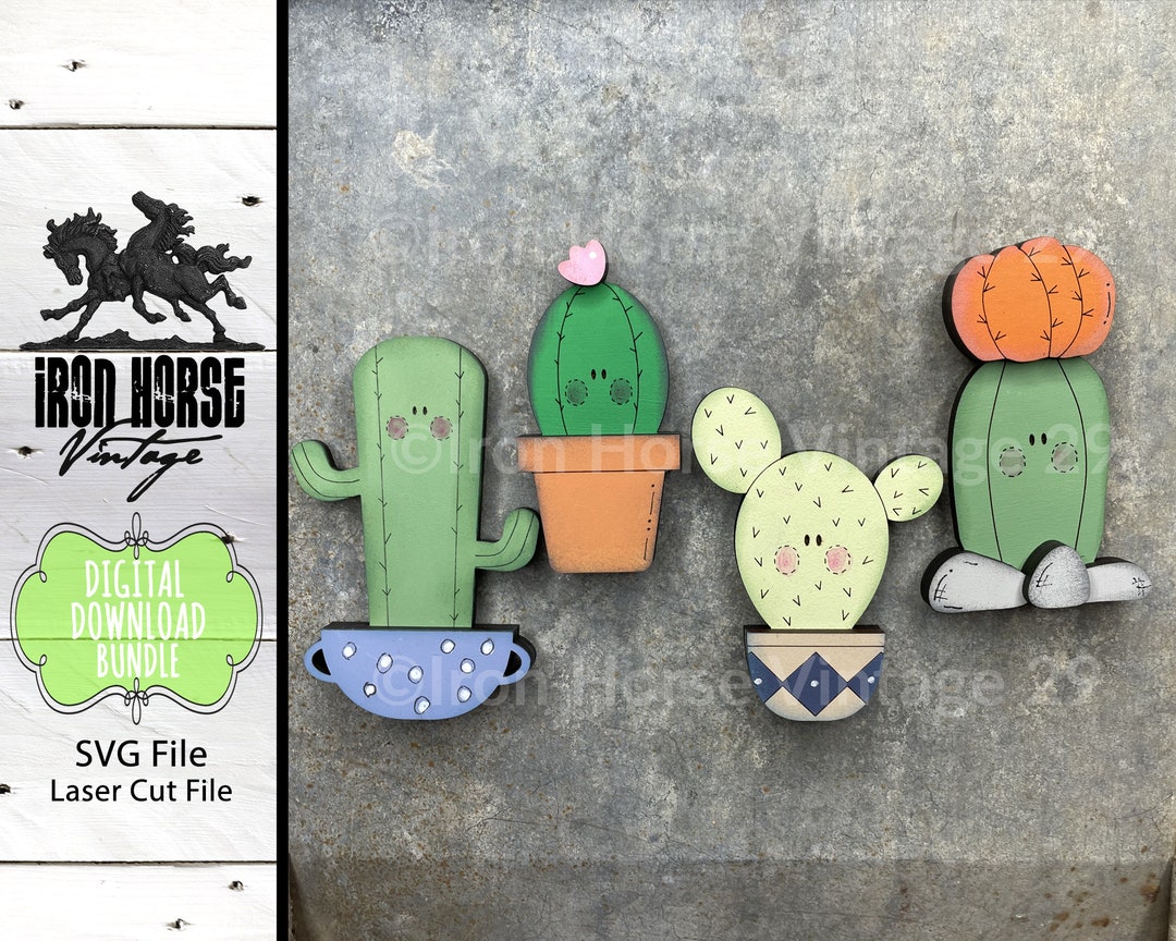 Cute Cactus Magnets, Mini Cactus Plants, Happy Cactus, Scrap Buster ...