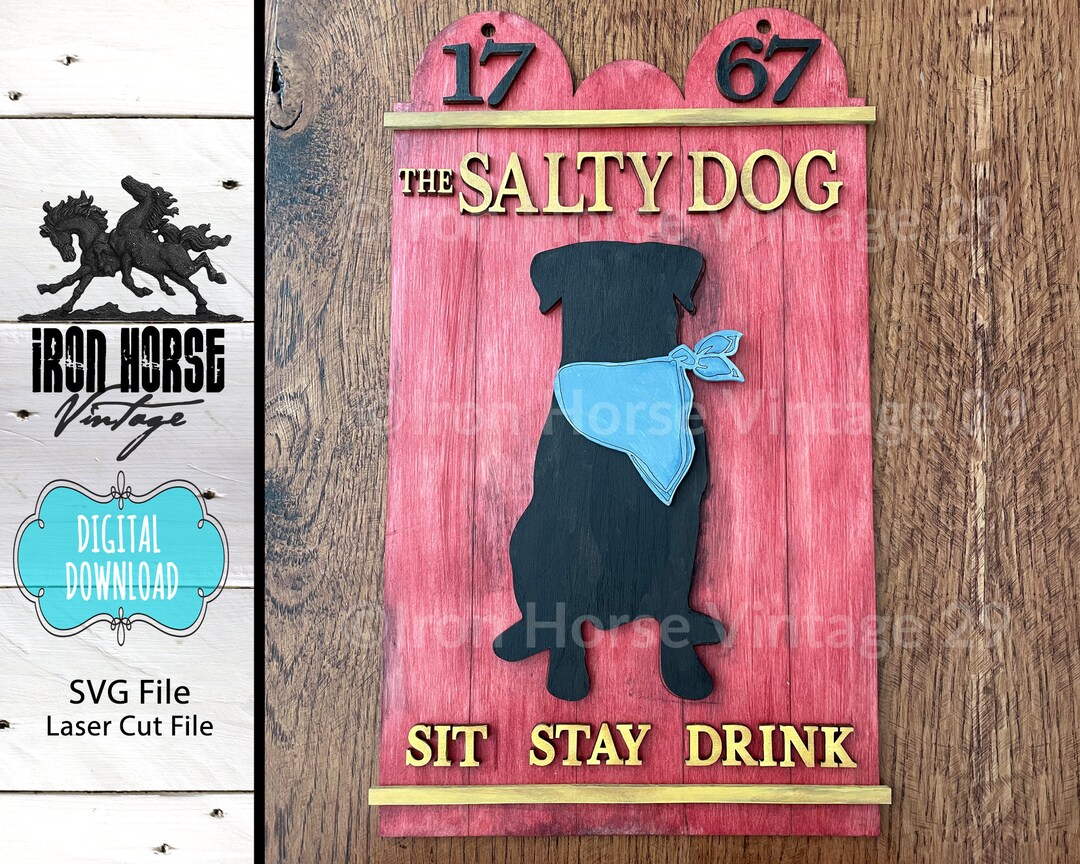 Dog - Tavern Sign – Vintage Look - Hanging Sign – Nautical – Labrador ...