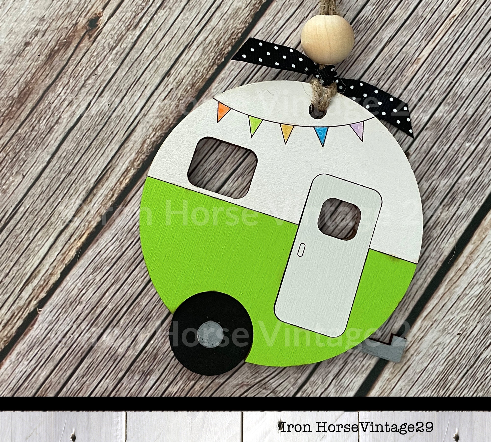 Camper Ornament Gift Tag Retro Home Decor Summer - Etsy