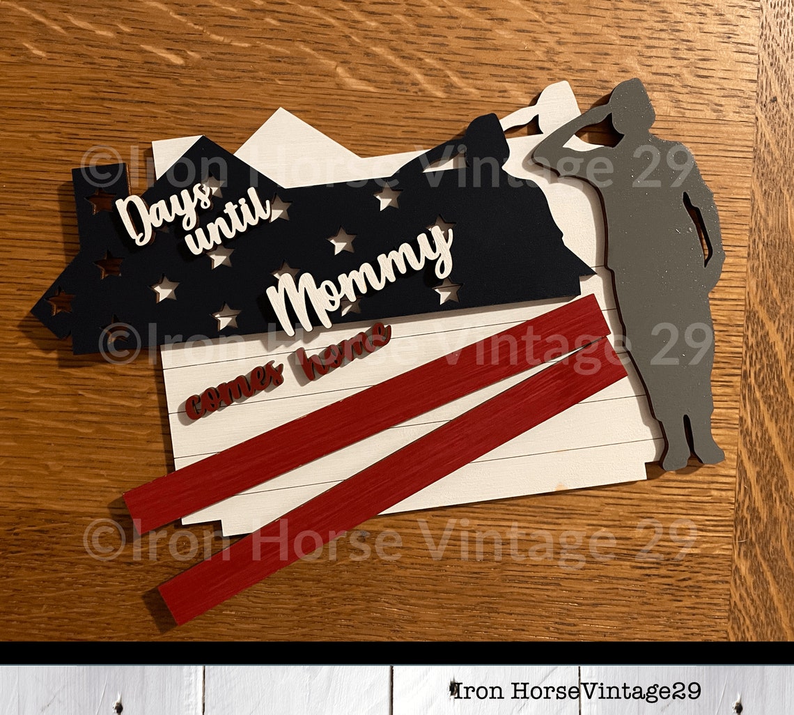 Military Deployment Countdown Calendar Army Navy Air - Etsy