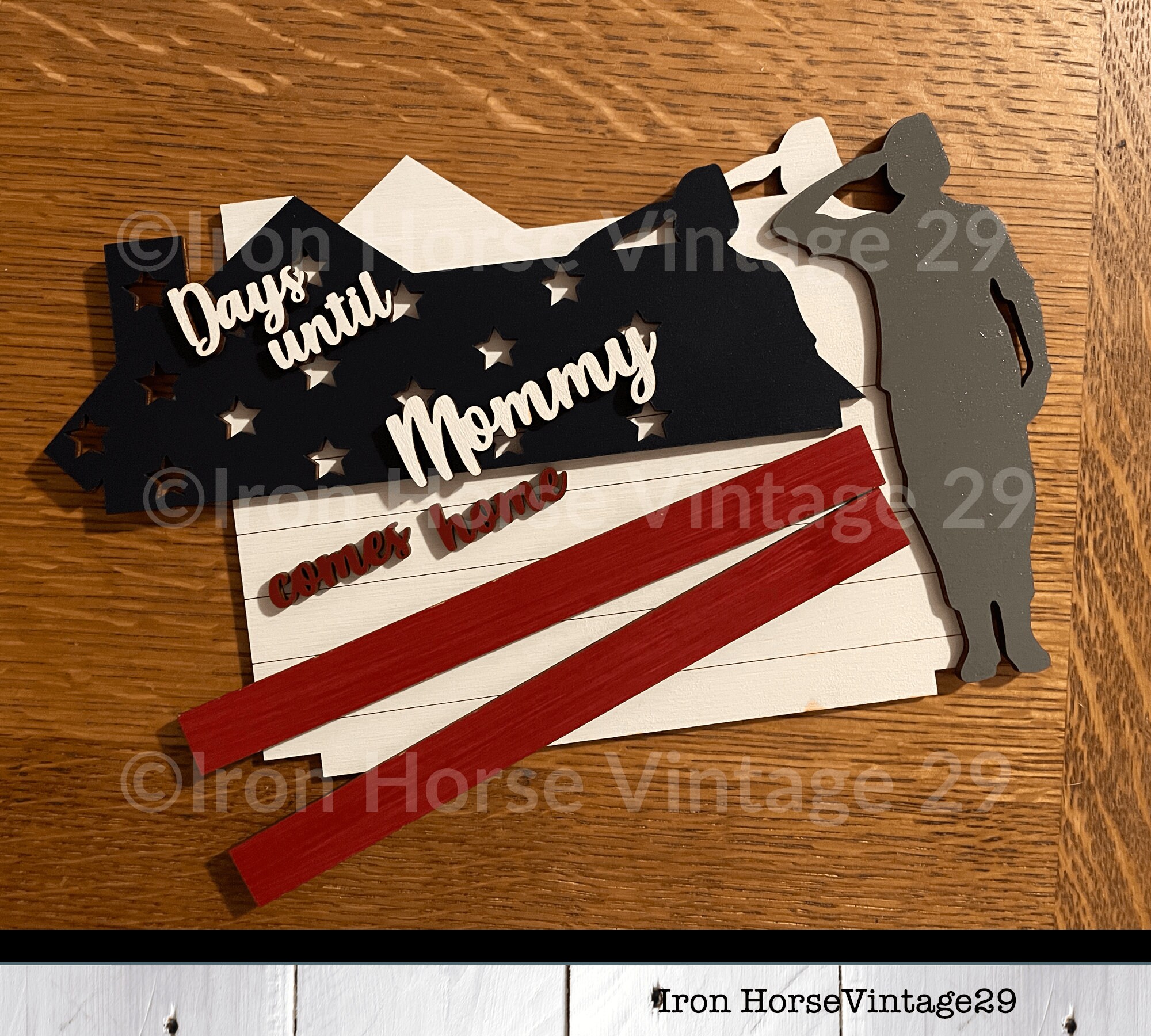 Military Deployment Countdown Calendar Army Navy Air - Etsy