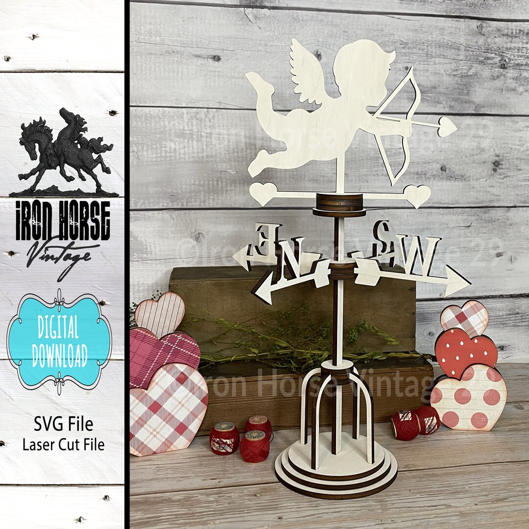 Valentine Cupid Weathervane, Tabletop Cupid, Shelf Sitter, Farmhouse ...