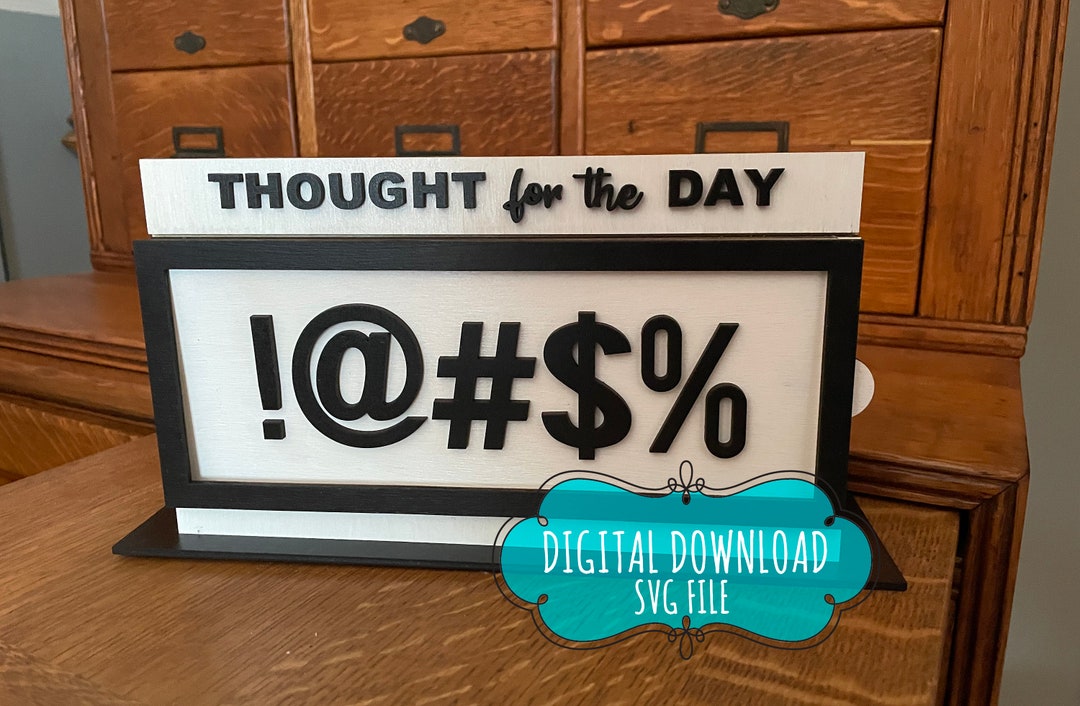 Interchangeable Desktop Sign With Seasonal Quotes, Home Decor ...