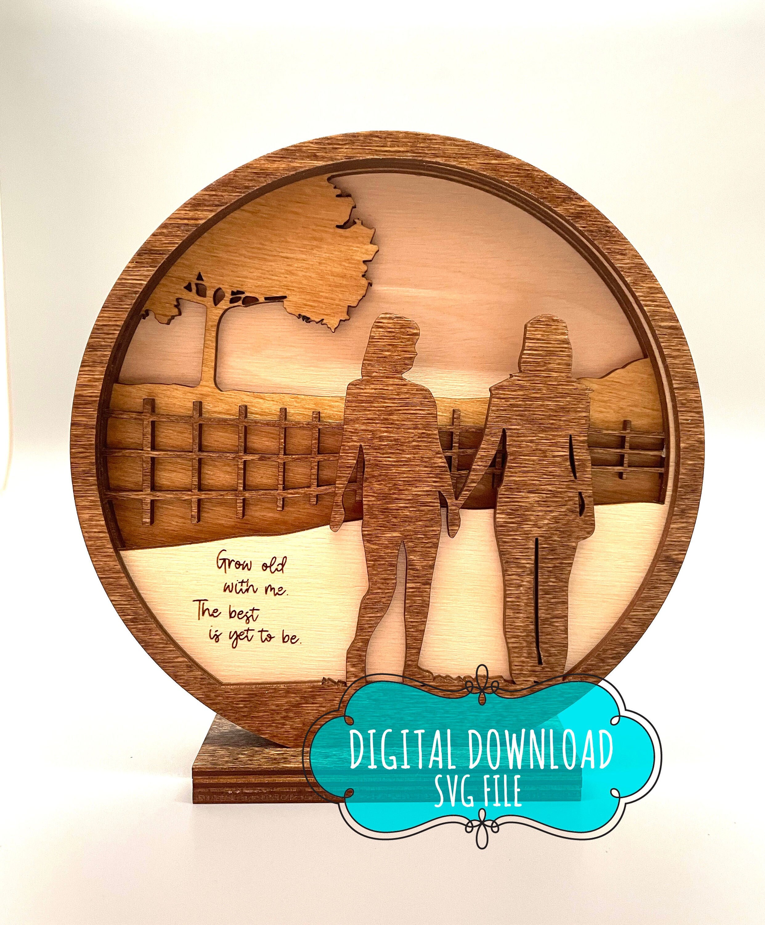 Walking Couple Love Inclusion Layered Sign SVG | Etsy