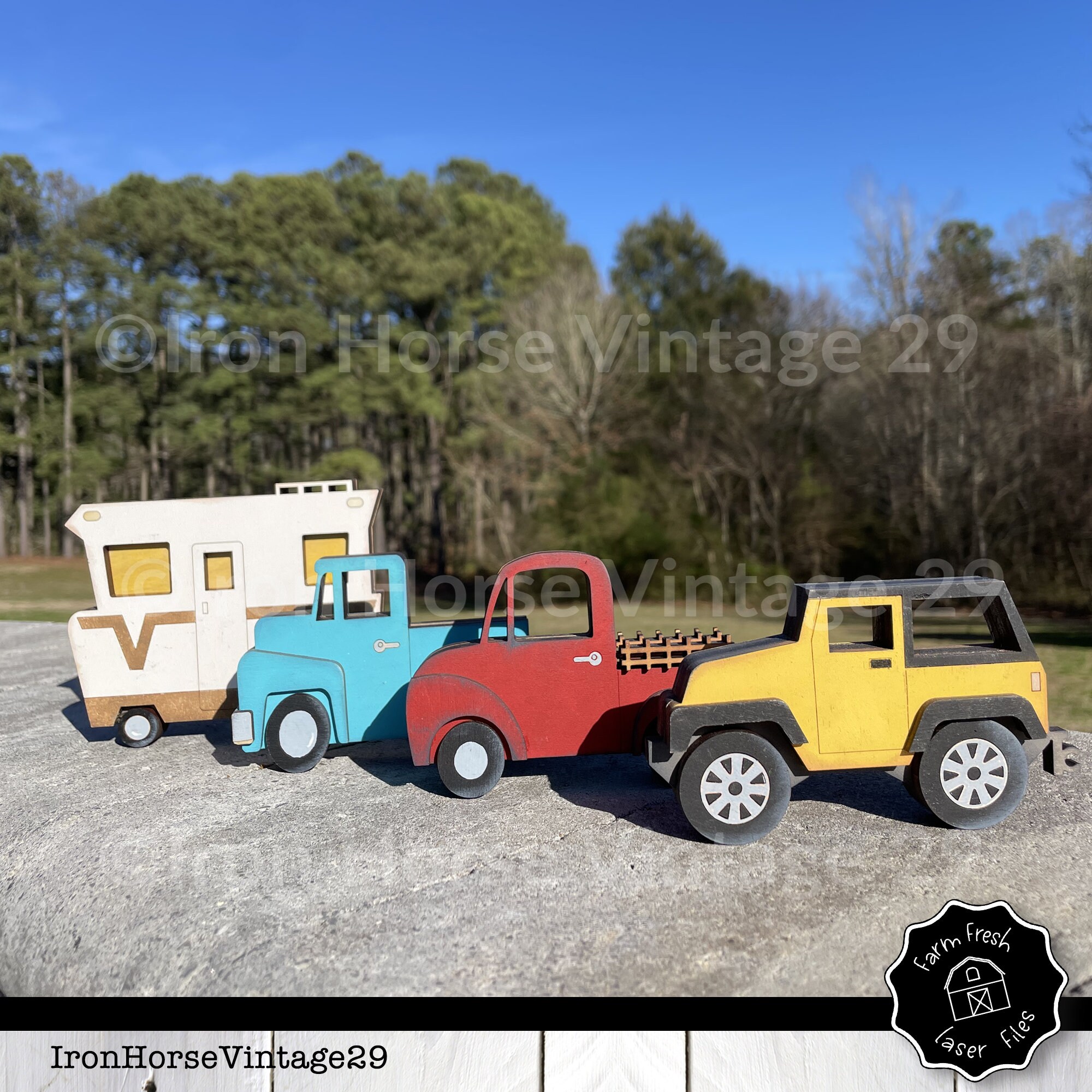 Miniature Campground SVG Bundle: Interchangeable Camping Collection ...