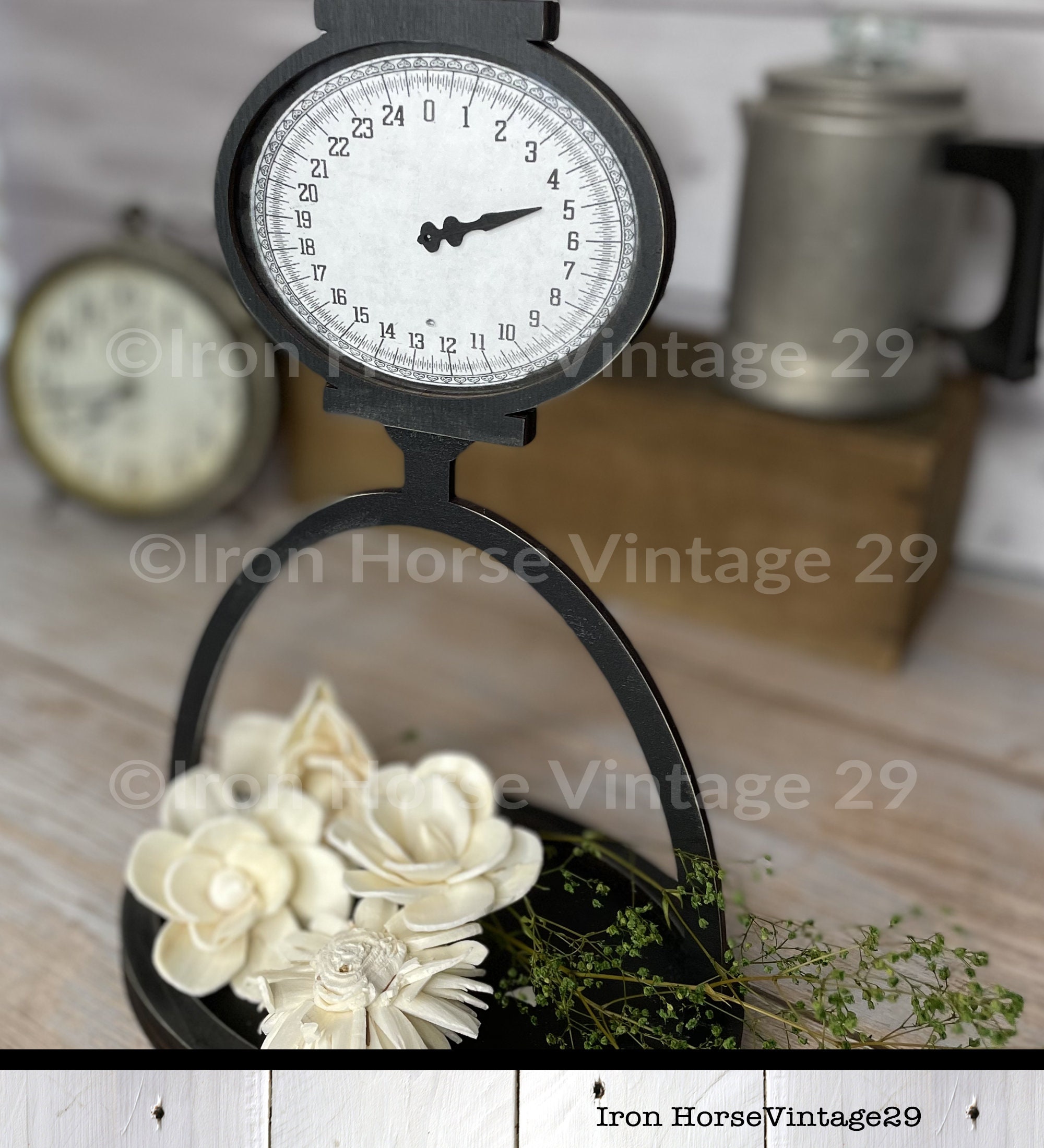Farmhouse Hanging Scale Faux Vintage Home Decor - Etsy