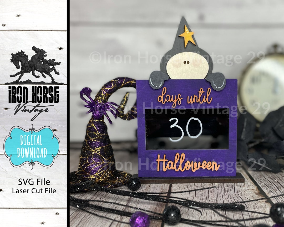 Witch - Calendar - Countdown - Halloween - Erasable - Home Decor - NOT ...
