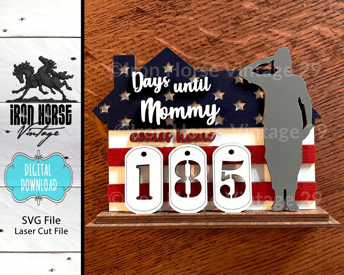 Military Deployment Countdown Calendar Army Navy Air - Etsy