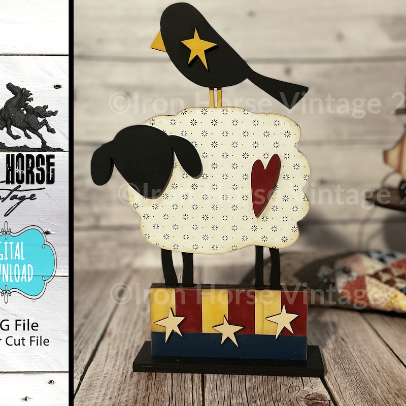 Primitive Sheep Pattern - Etsy