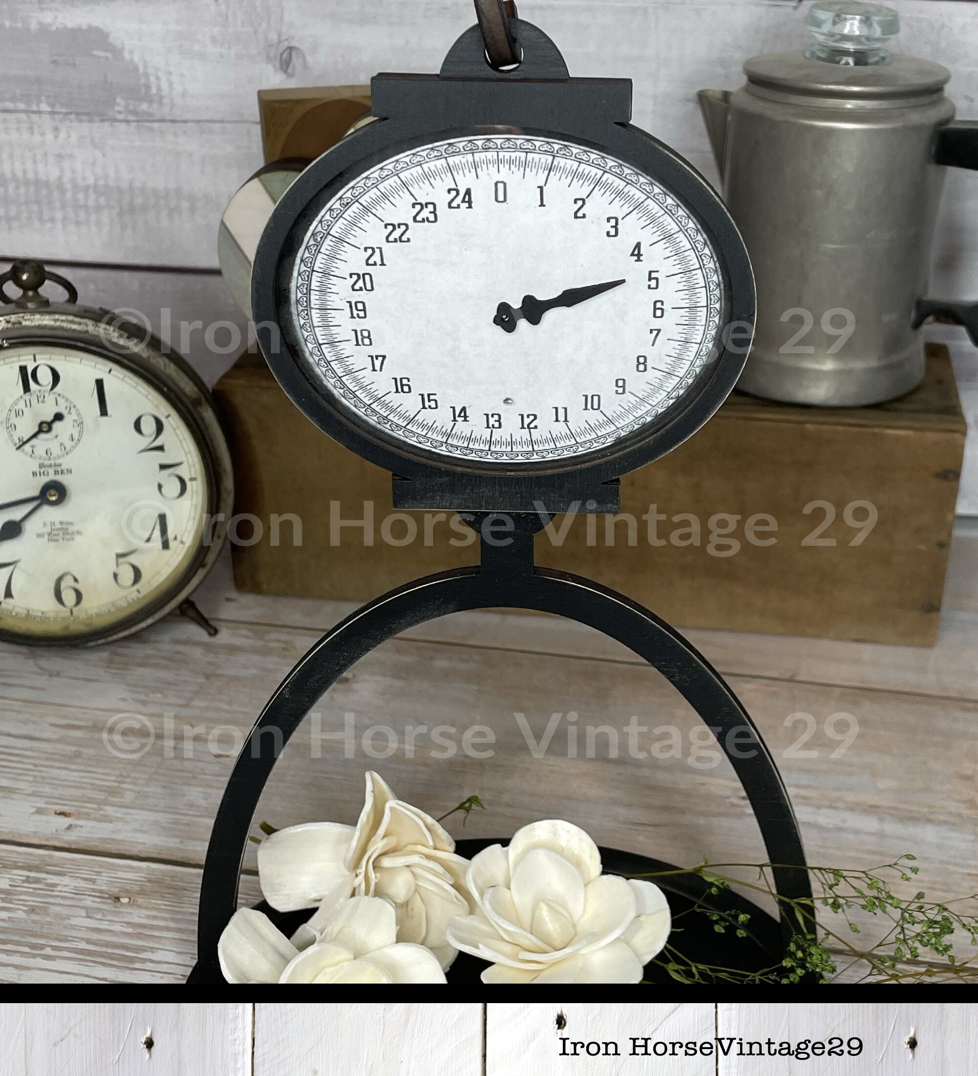 Farmhouse Hanging Scale Faux Vintage Home Decor - Etsy