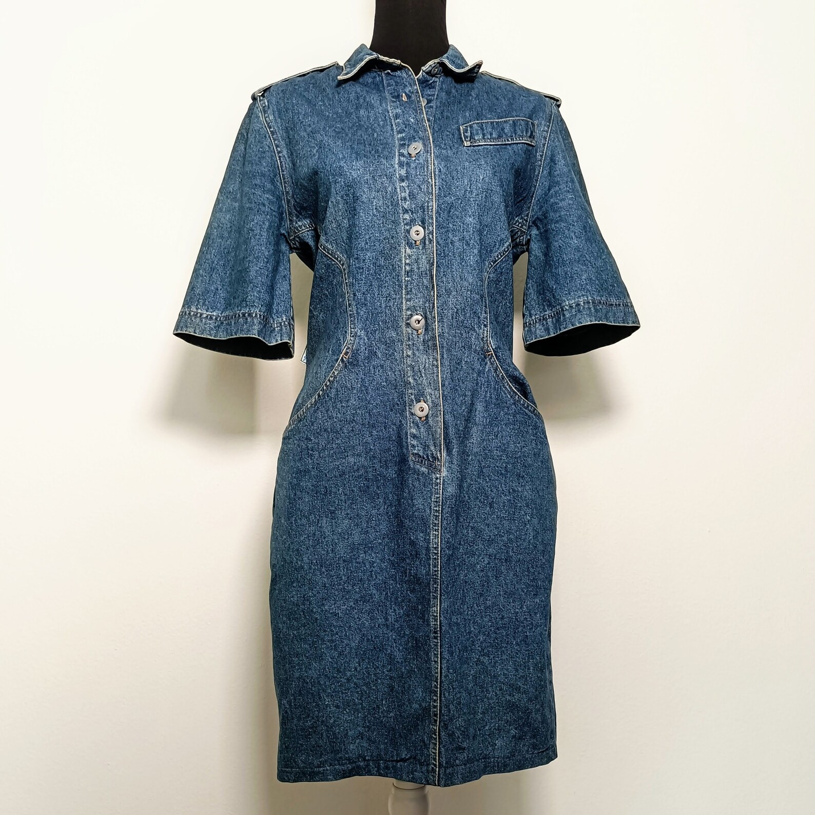 Byblos Vintage Dress, Vintage Dress Denim Jeans 1970s - Etsy