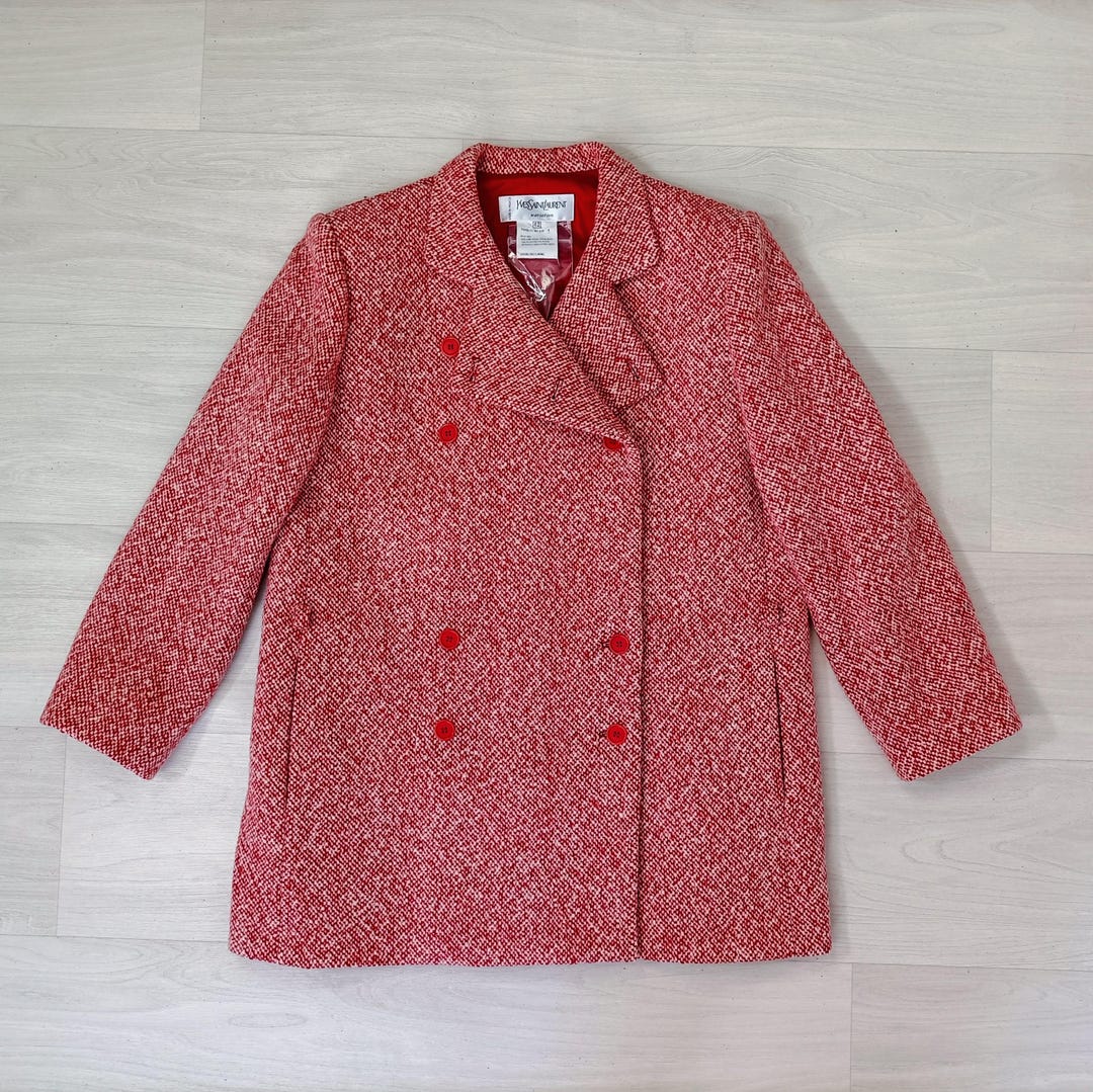 Yves Saint Laurent Red Caban - Etsy