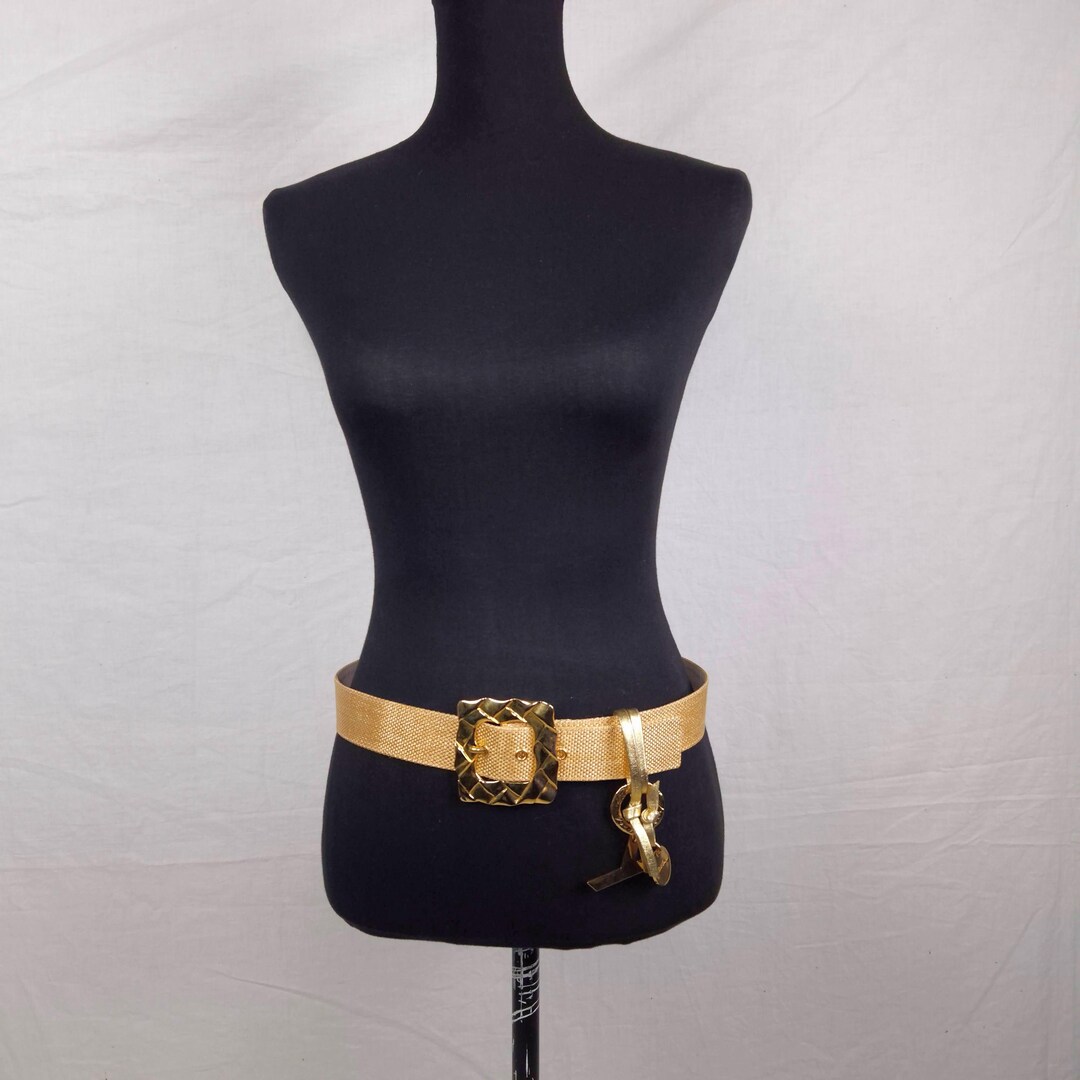 Golden Belt Vintage YSL, Glam Belt - Etsy