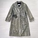 Leather Trench Coat Genny Python Print - Etsy