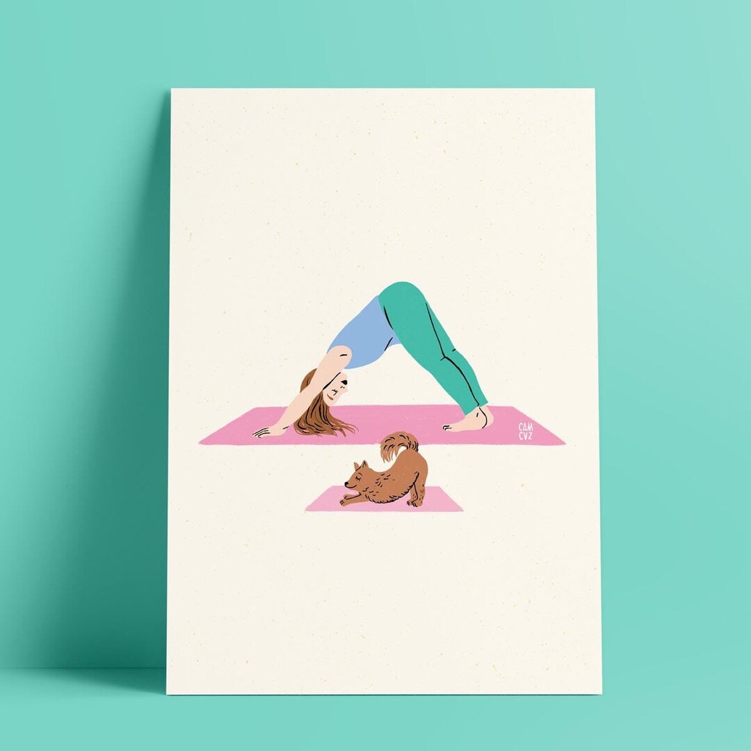 Yoga Postures A5 A4 A3 Women Yogi Poster Asanas, Fitness Poster ...