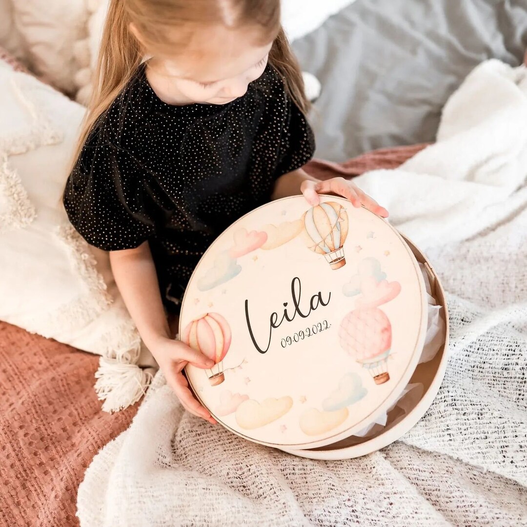 Adorable Baby Girl Keepsake Box, Memory Box for Baby, Personalized ...