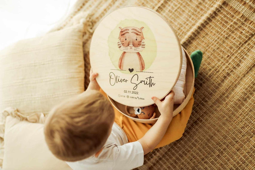 Custom Baby Boy Memory Box, Unique Newborn Keepsake Memory Box for Baby ...