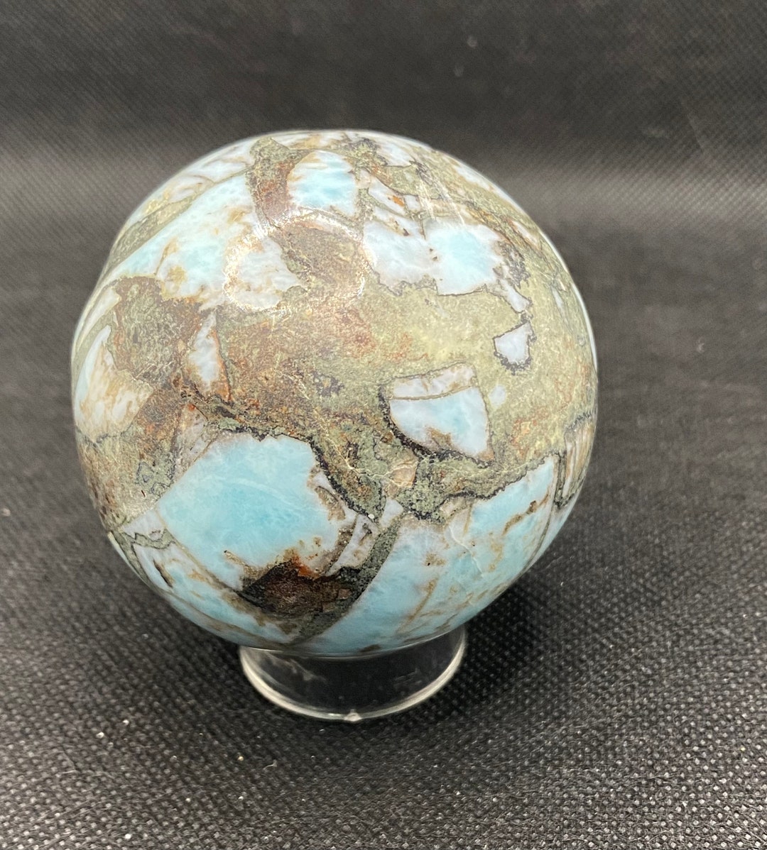 Rare Larimar Sphere. 375 Grams 64mm - Etsy