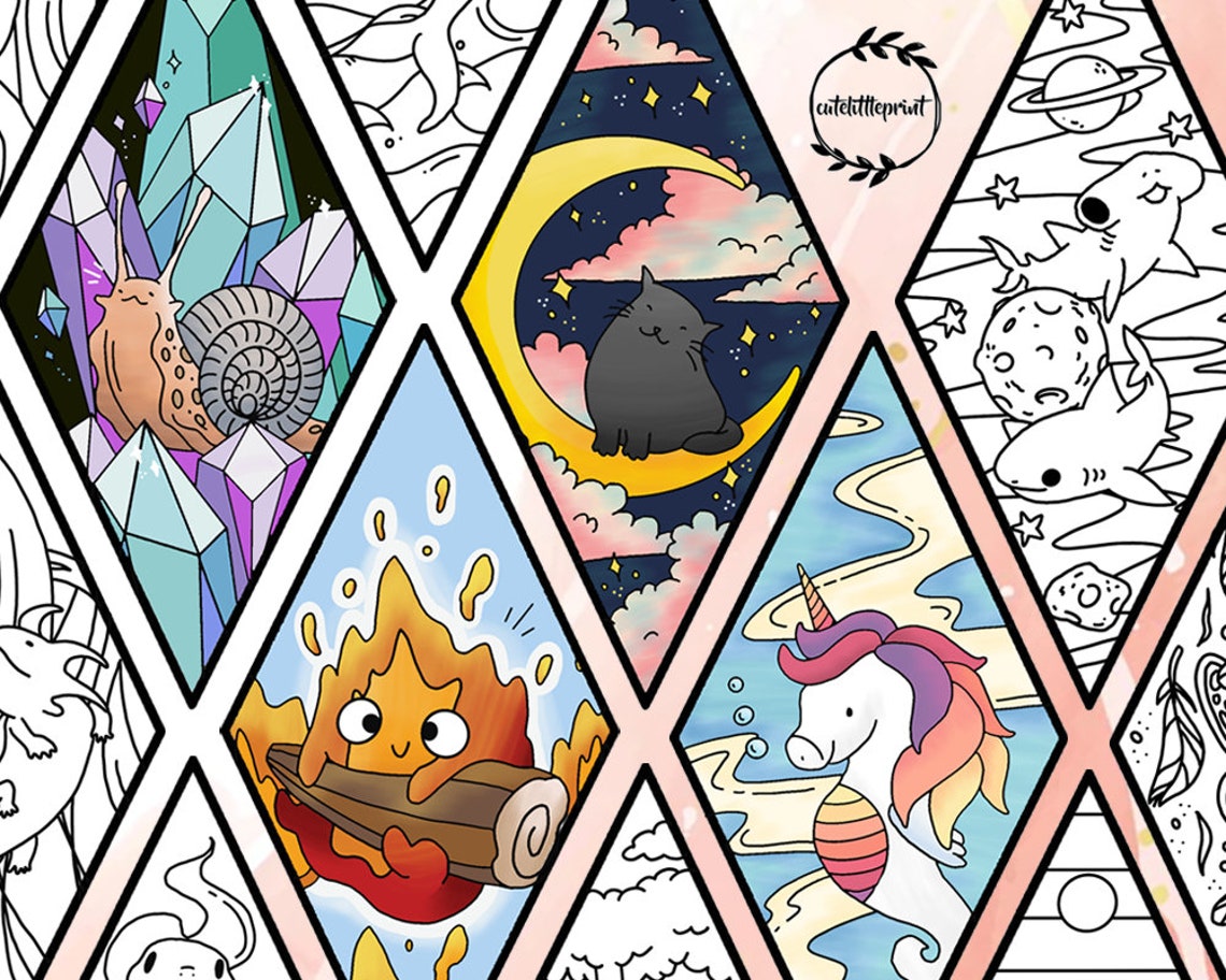 12 FANTASY Mythical Creature Printable Bookmark, Ethereal Aesthetic ...