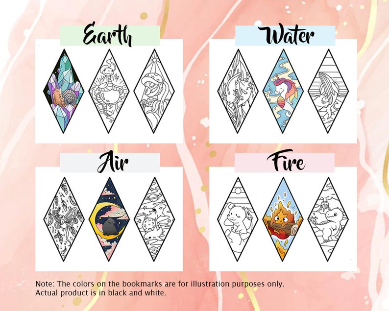 12 FANTASY Mythical Creature Printable Bookmark, Ethereal Aesthetic ...