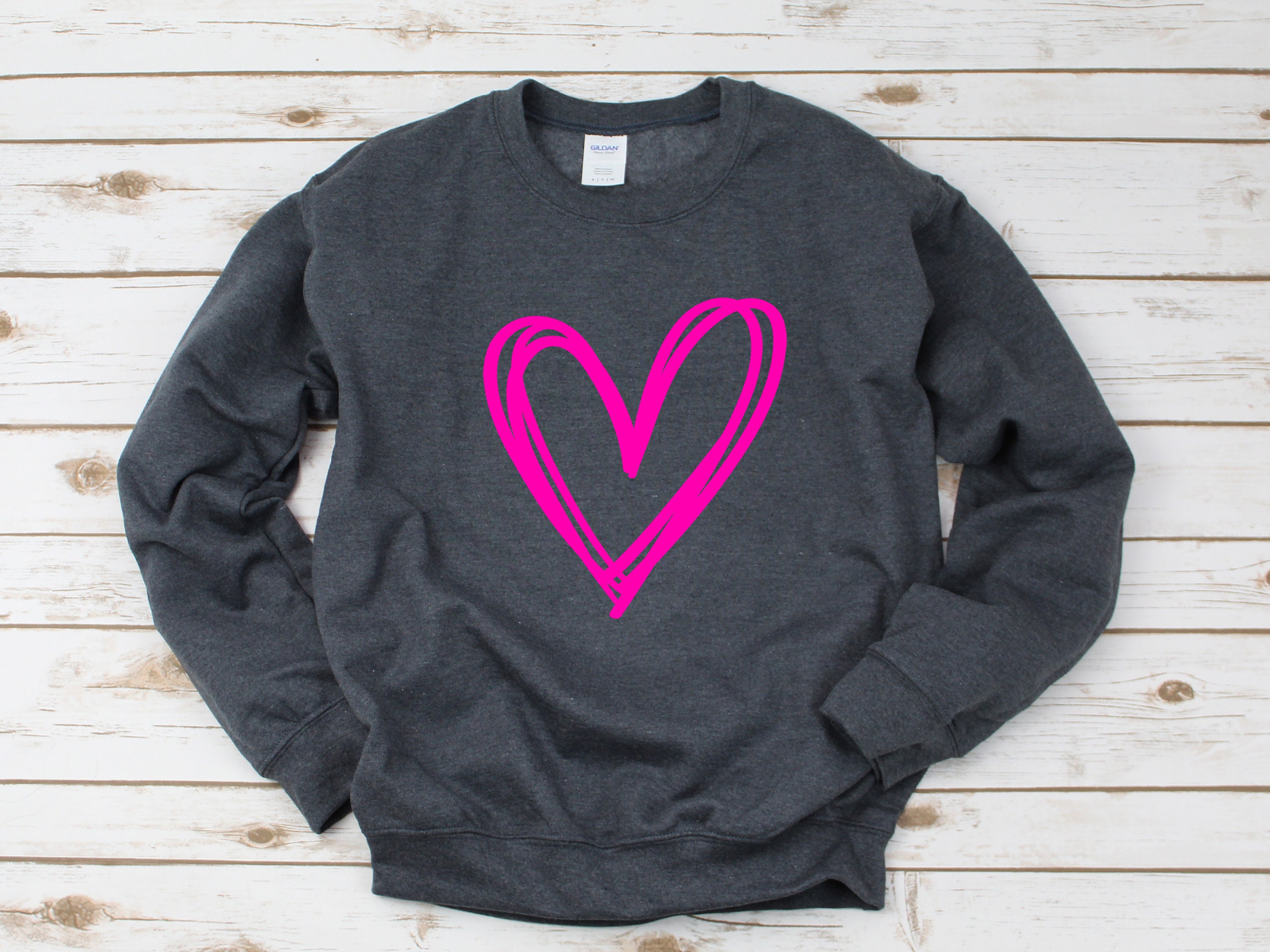 Valentines Day Crewneck Sweatshirt Cute Valentines Sweater Leopard