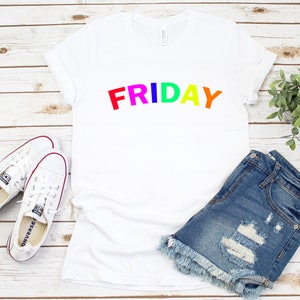 Friday Shirt, Womens Tshirt, Graphic Tshirt, Weekend Shirt, Friday ...