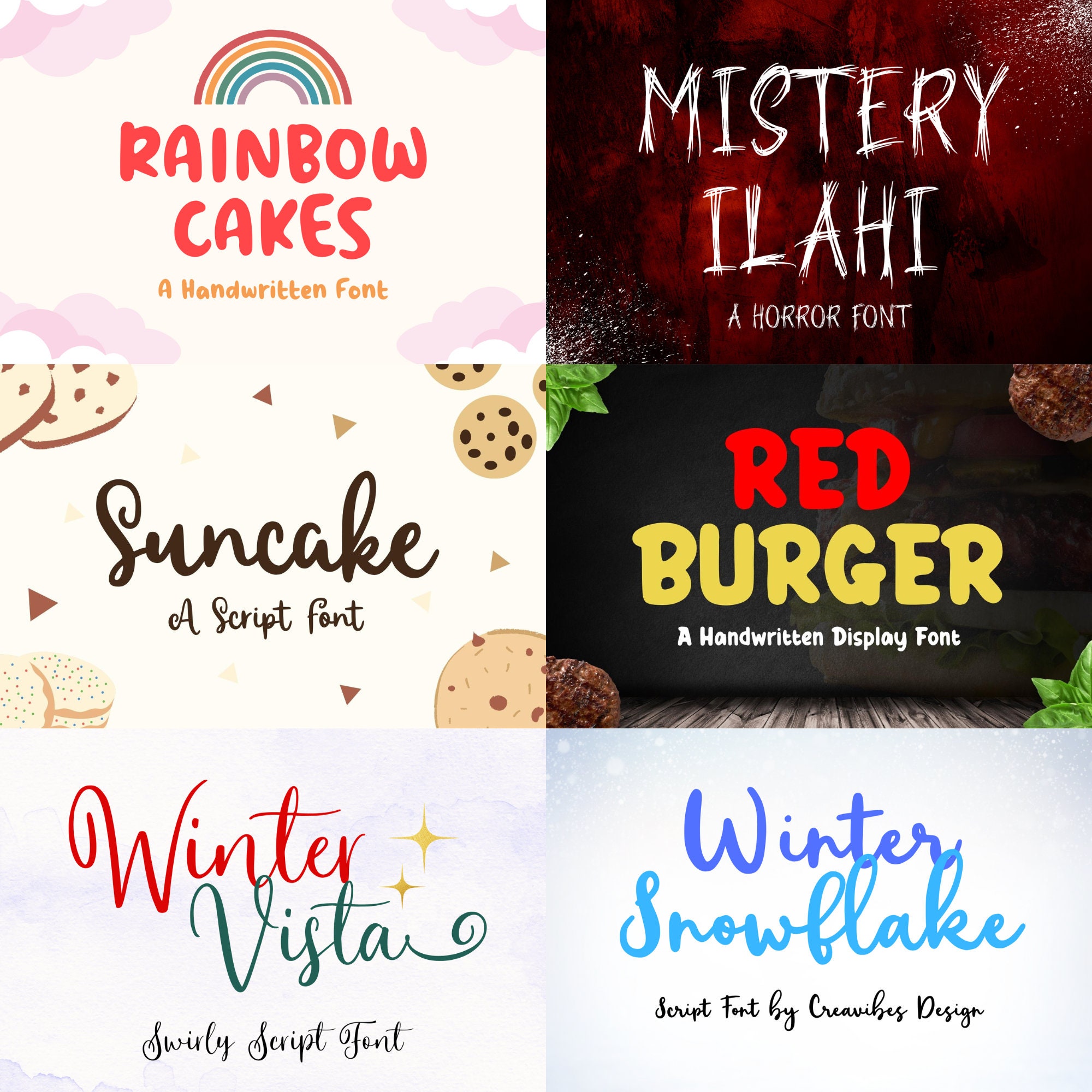 50 Handwritten Font Bundle Cricut Canva Font Script Font Fonts Digital ...