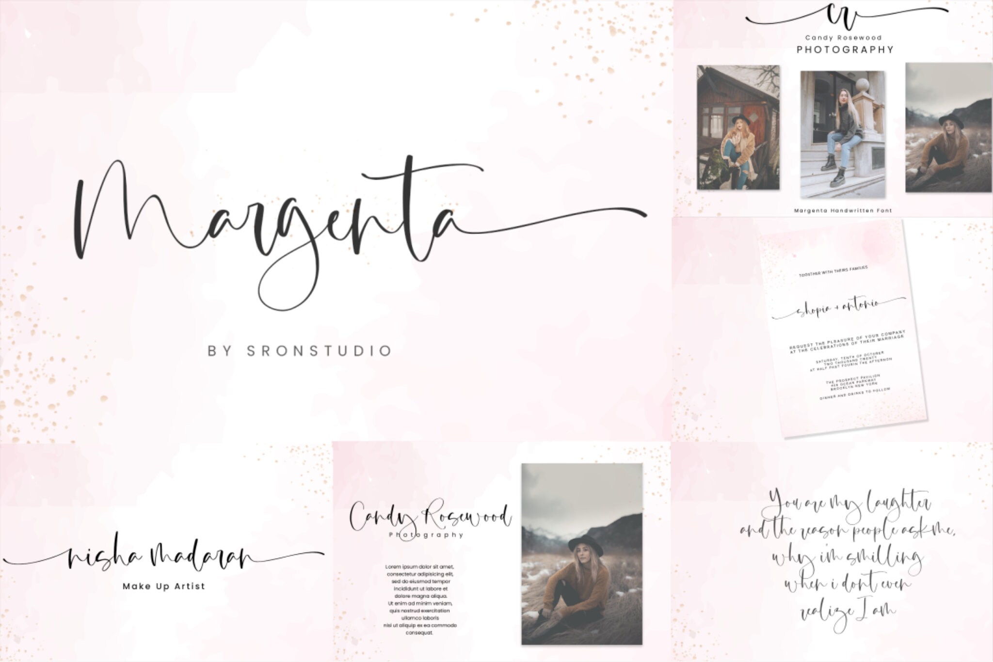 Wedding Font Bundle, Svg Font, Calligraphy Font, Handwritten Font ...