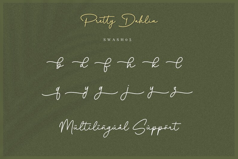 Pretty Dahlia Monoline Font, Calligraphy Font, Cricut Font, Wedding Fonts for Cricut With Tails ...