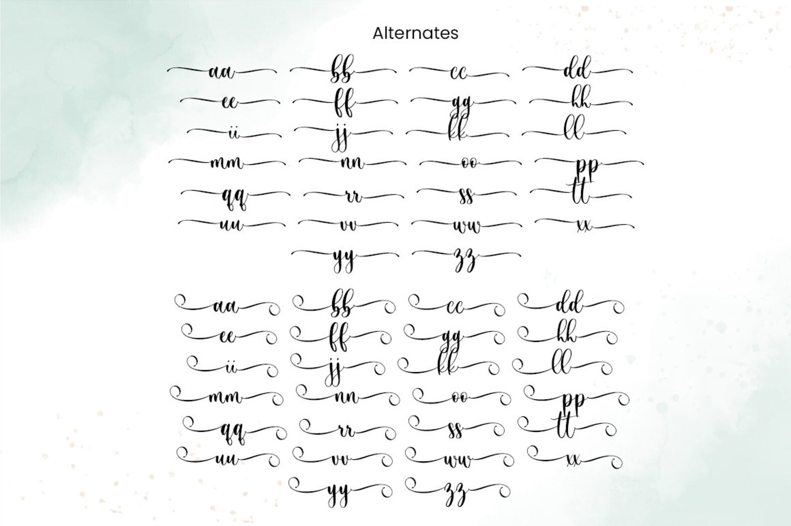 White Bowling Script Fonts Handwritten Fonts Calligraphy - Etsy