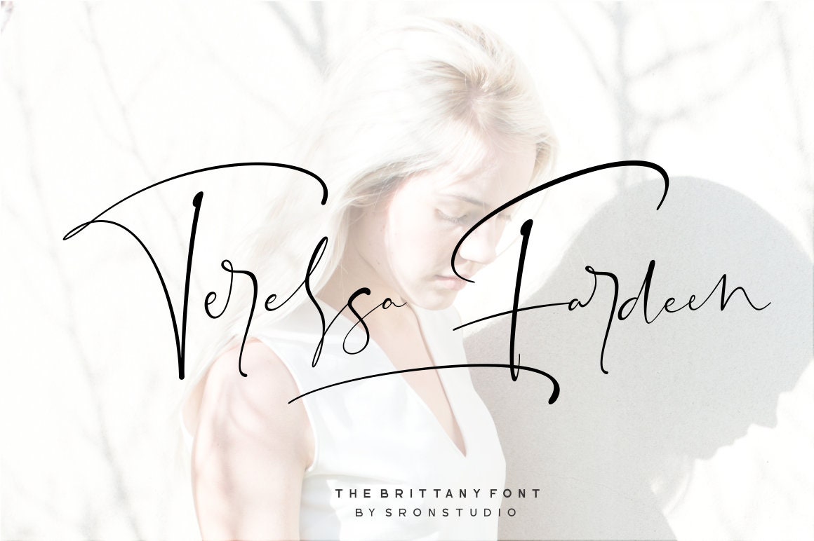 The Brittany / Font Trio - Script Fonts, Handwritten Fonts, Calligraphy ...