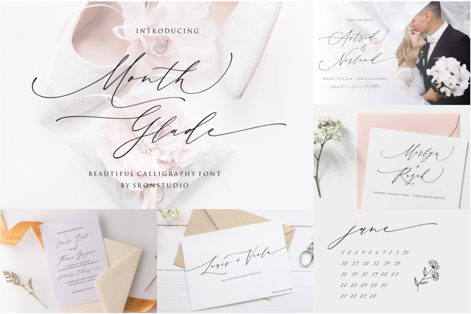 Wedding Font Bundle, Svg Font, Calligraphy Font, Handwritten Font ...