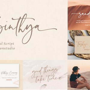 Wedding Font Bundle, Svg Font, Calligraphy Font, Handwritten Font ...