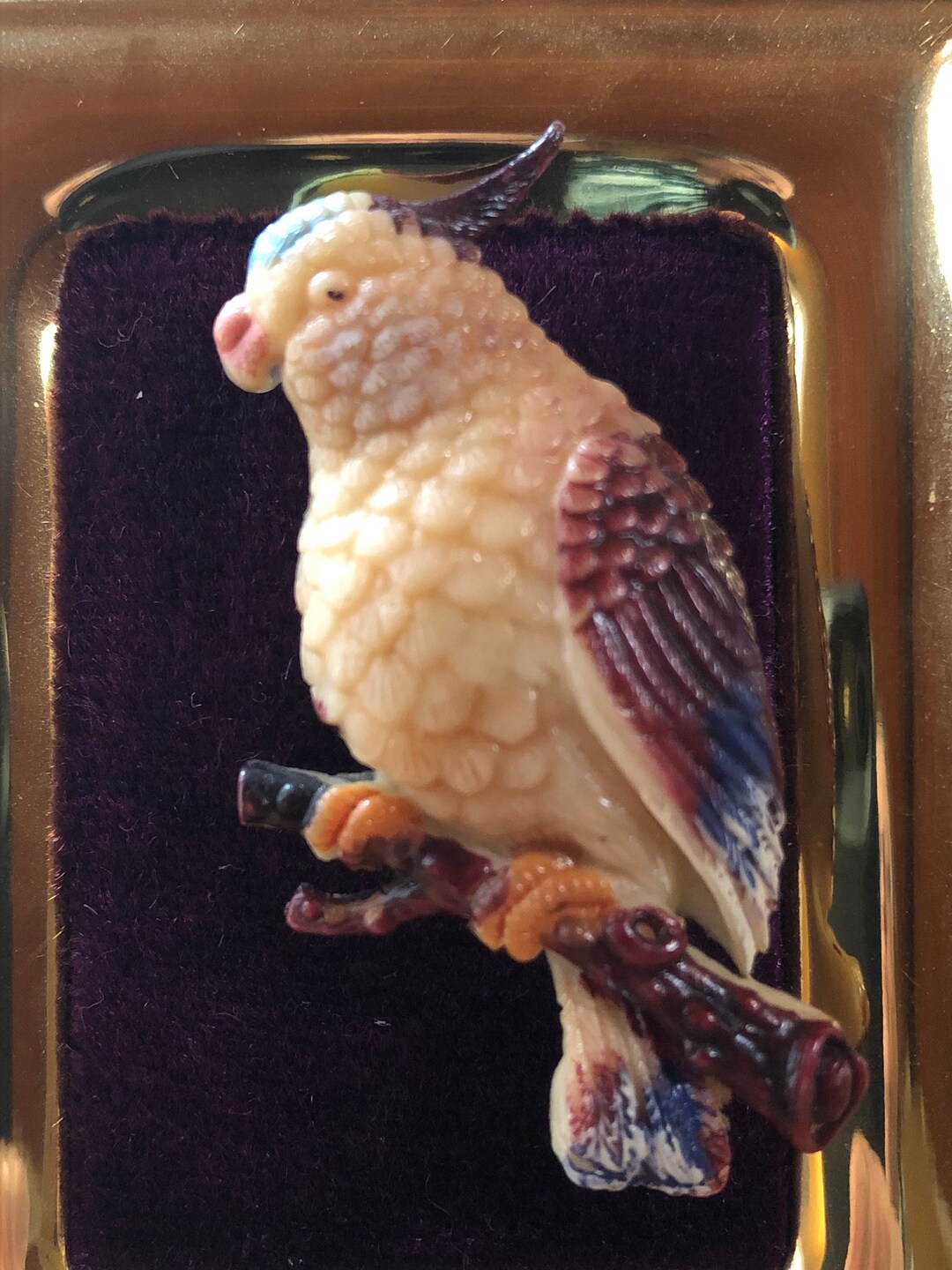 Japanese Parrot Pin - Etsy